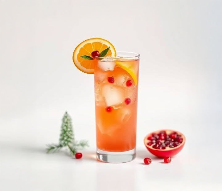 Christmas Mocktail - Holly Jolly Spritz